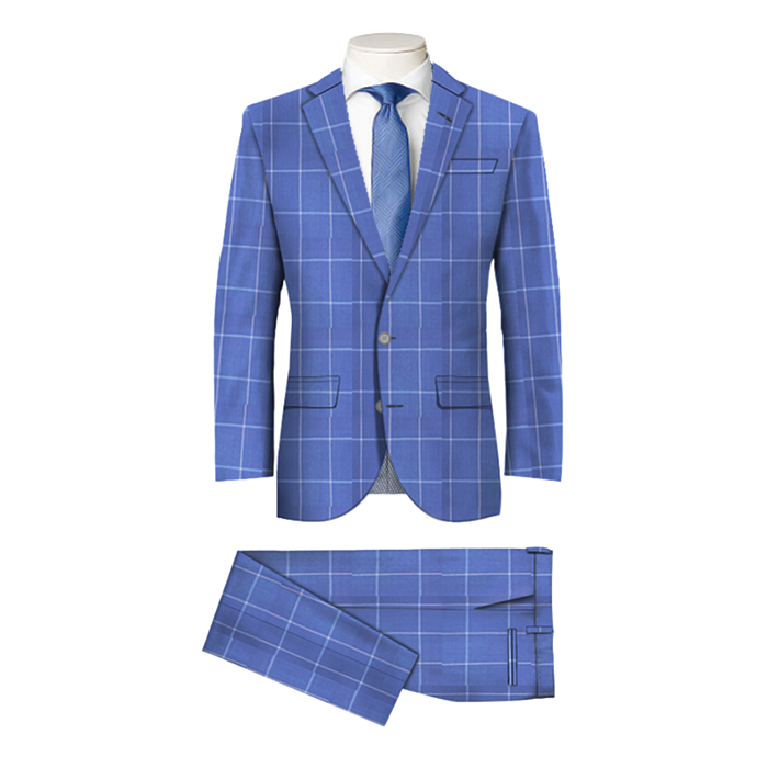 BLUE WINDOW PANE SUITS